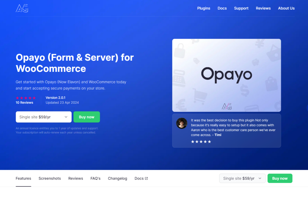 Opayo (Forms & Server) for WooCommerce