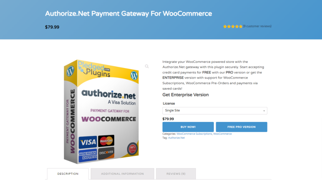 Authorize.Net Plugin For WooCommerce