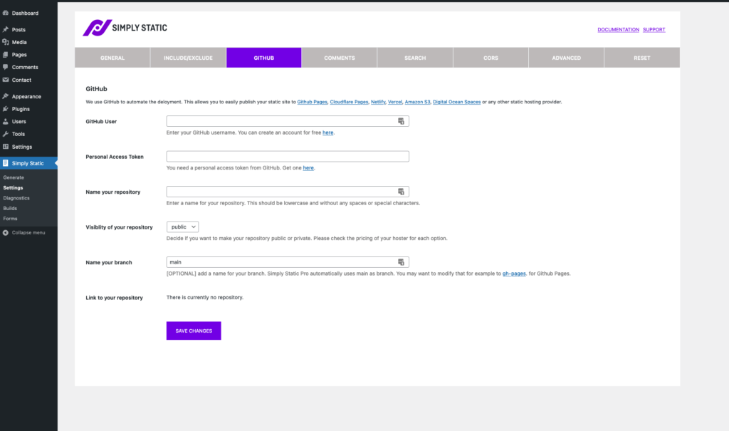 Simply Static - The Static Site Generator For WordPress