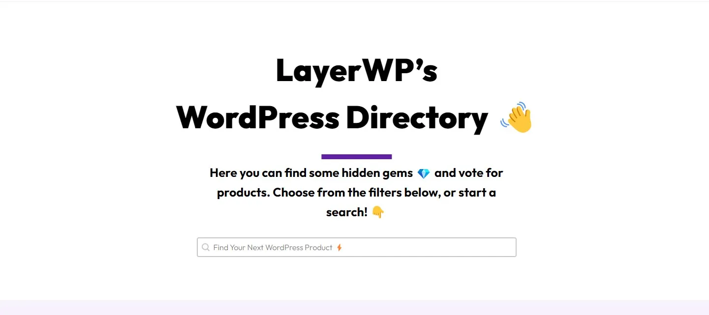 LayerWP's WordPress Directory Find Awesome Plugins, Themes & More